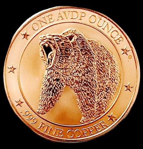 (20) 1 oz .999 AVDP Copper Rounds "Bear & Bull" Proof-Like Finish | eBay