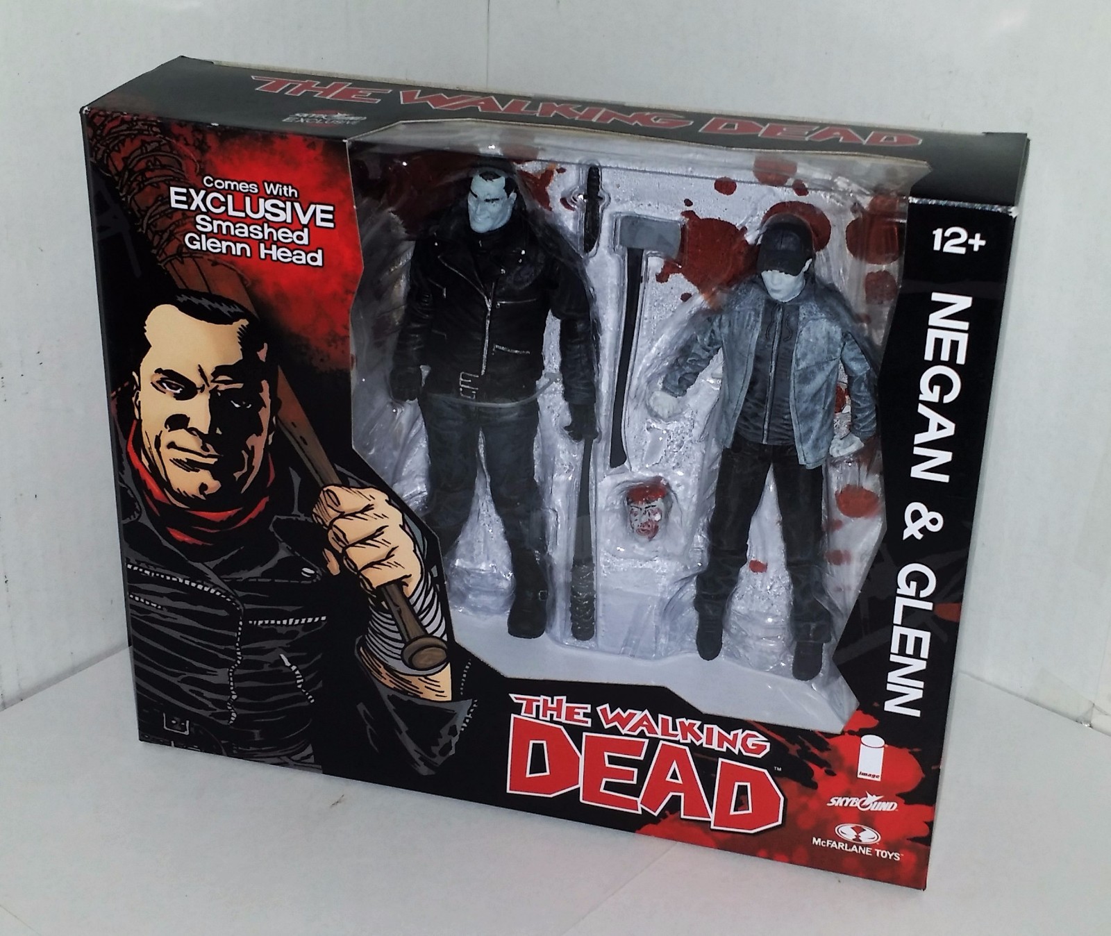 The Walking Dead LUCILLE 34" REPLICA BASEBALL BAT w/ NEGAN & GLEN B&W ...