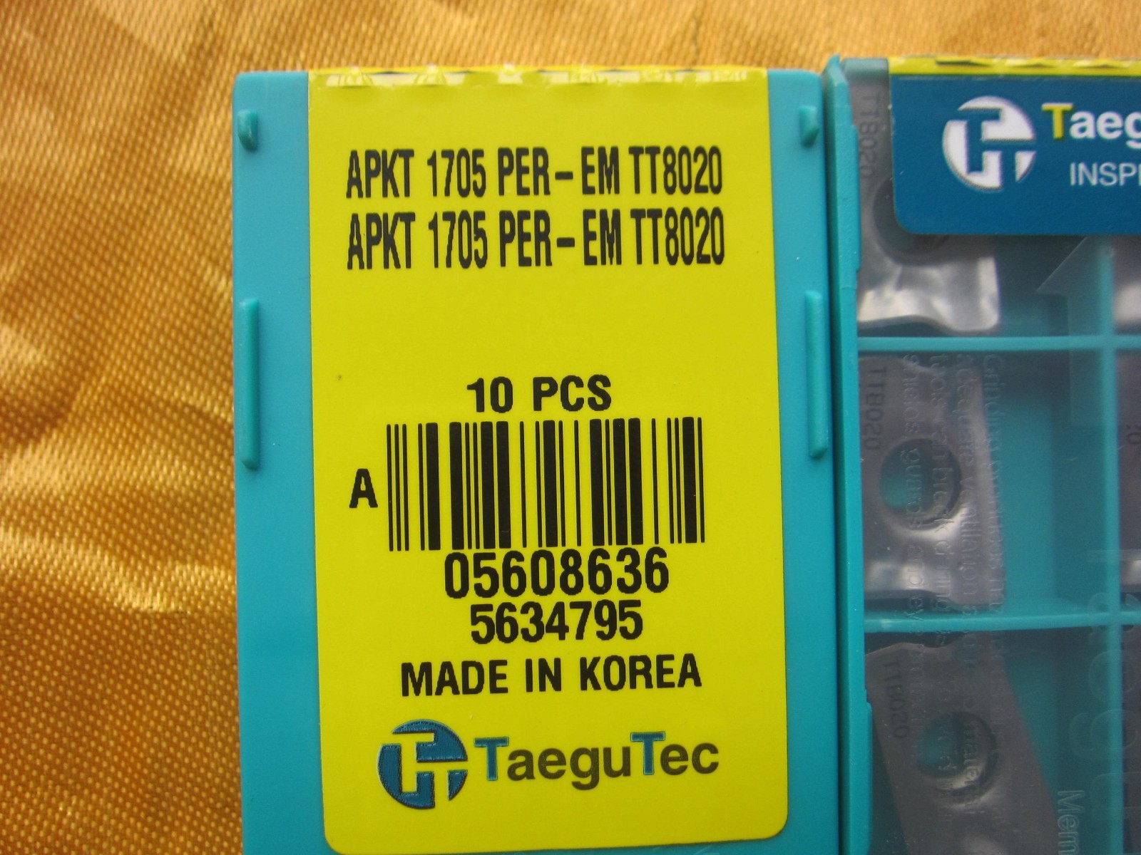 10PCS/box New TaeguTec APKT 1705 PER-EM TT8020 Carbide Insert | eBay