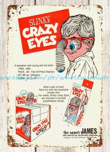 Slinky Crazy Eyes metal tin sign photo decoration on wall | eBay