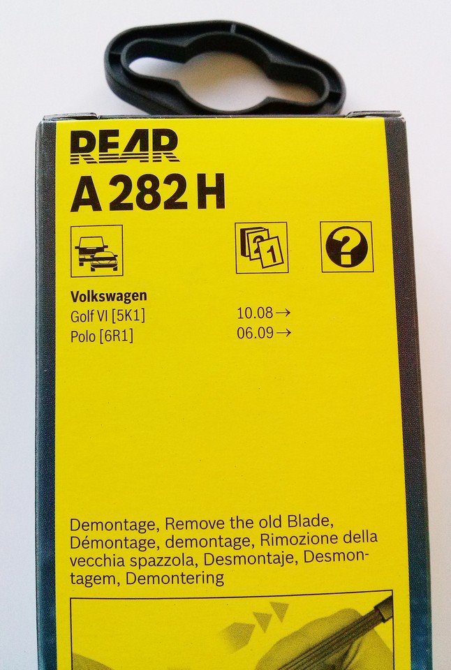 BOSCH wiper blade 3397008634 - 4UE REAR A282H | eBay