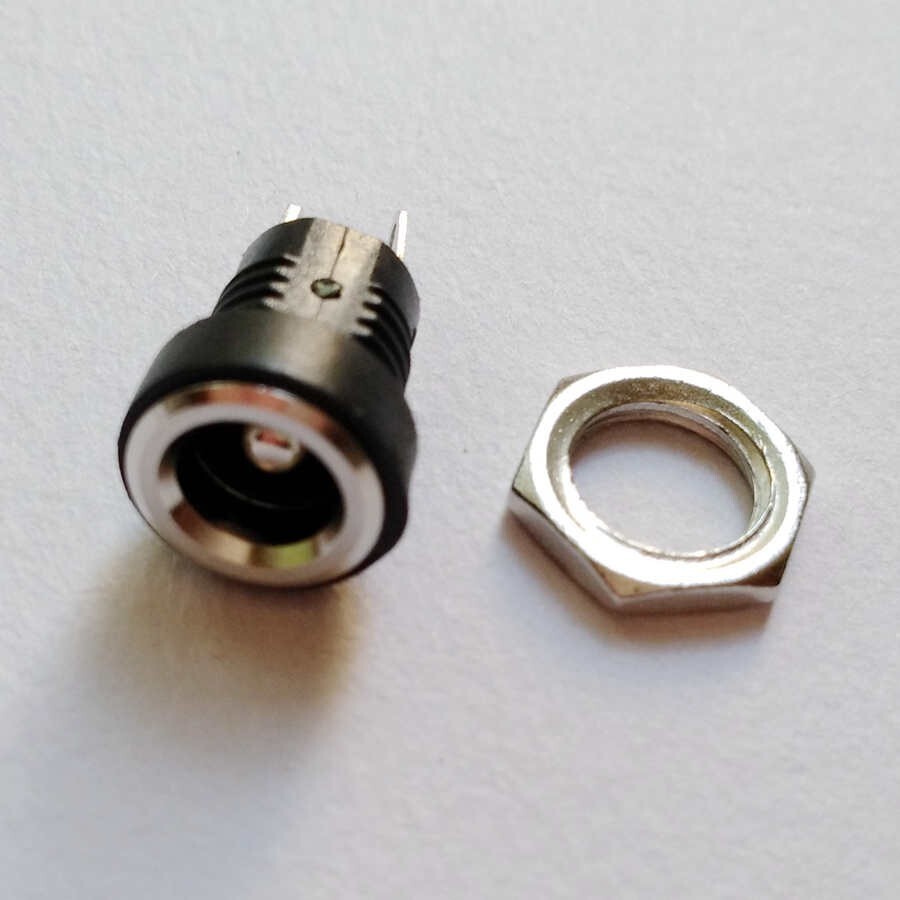 10PC 5.5mm x 2.5mm DC Power Supply Female Jack Socket Panel Mount ...