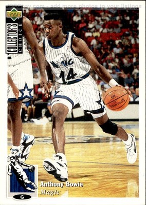 card NBA # 280 Anthony Bowie Upper Deck 1994 | eBay
