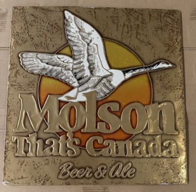 Molson Thats Canada Goose Beer & Ale Foil Over Cardboard Sign | eBay