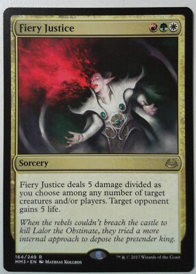 Fiery Justice *Rare* Magic MtG x1 Modern Masters 2017 | eBay