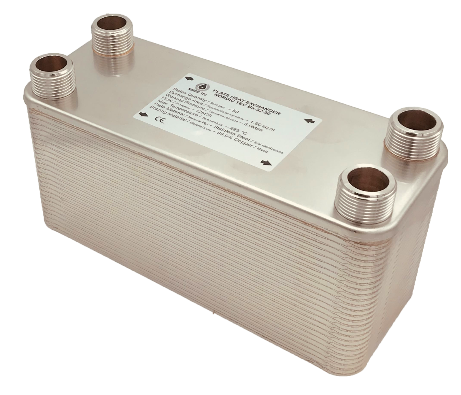 Nordic TEC Edelstahl Plattenwärmetauscher Wärmetauscher 100kW-285kW ...