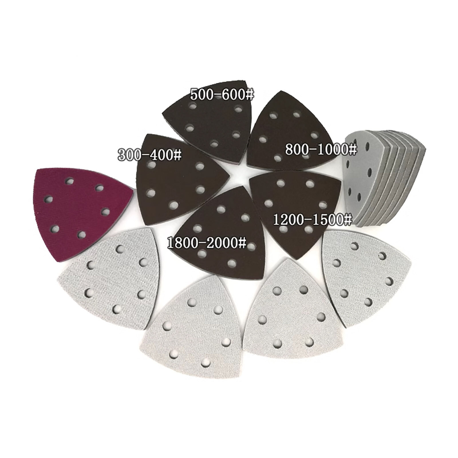 Mouse Sanding Sheets Mouse Palm Sander Sandpaper 6 Hole Triangle ...