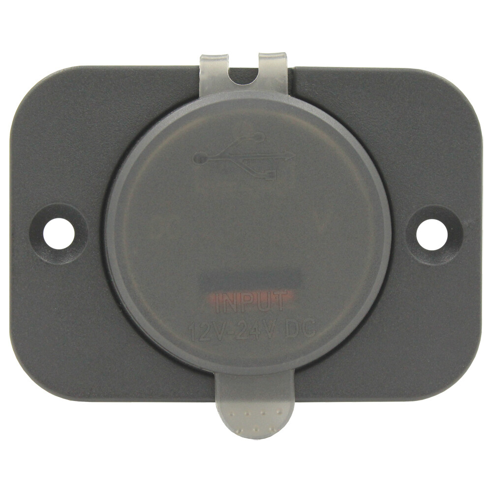 TYPE C + VOLT + QC USB LED Flush Mount Panel 12v Outlet Power Socket ...