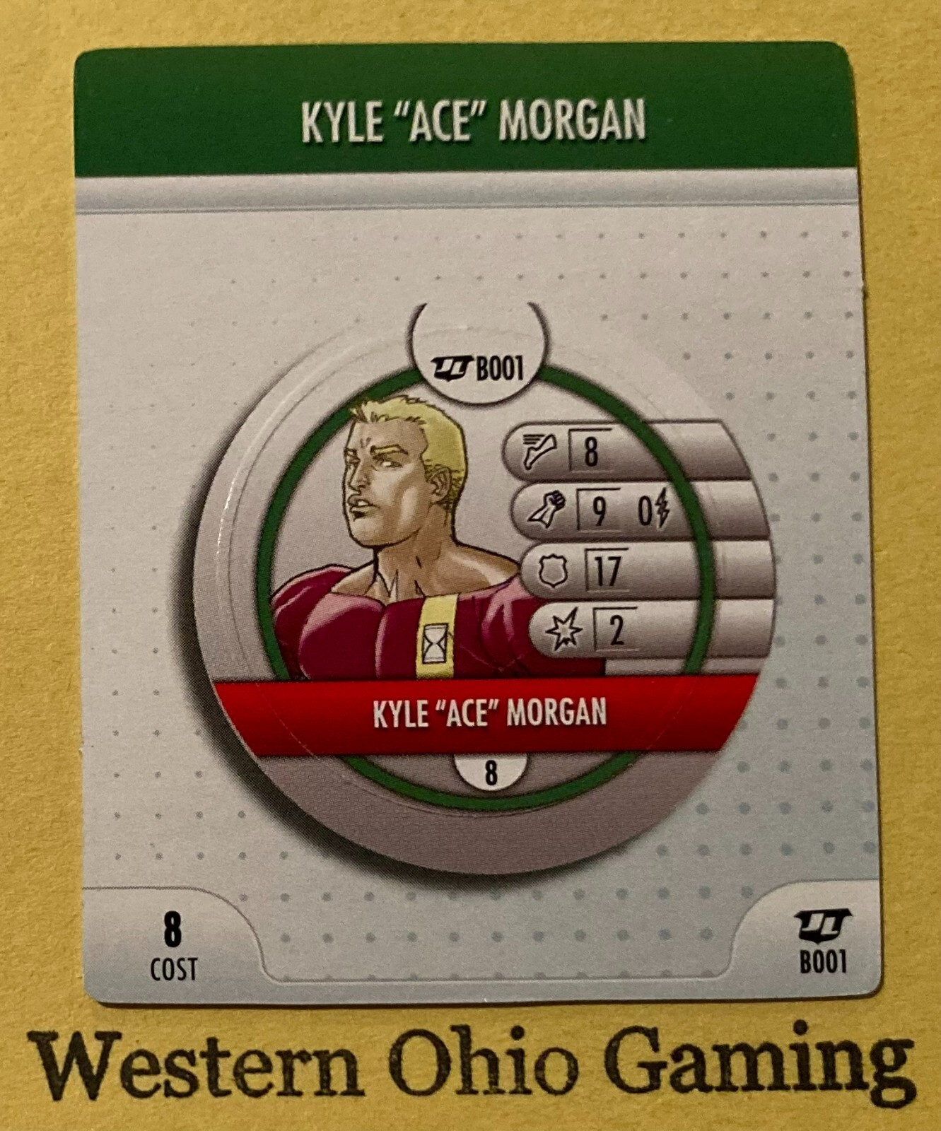 Heroclix Kyle Ace Morgan #B001 Bystander Token USED DC Justice League ...