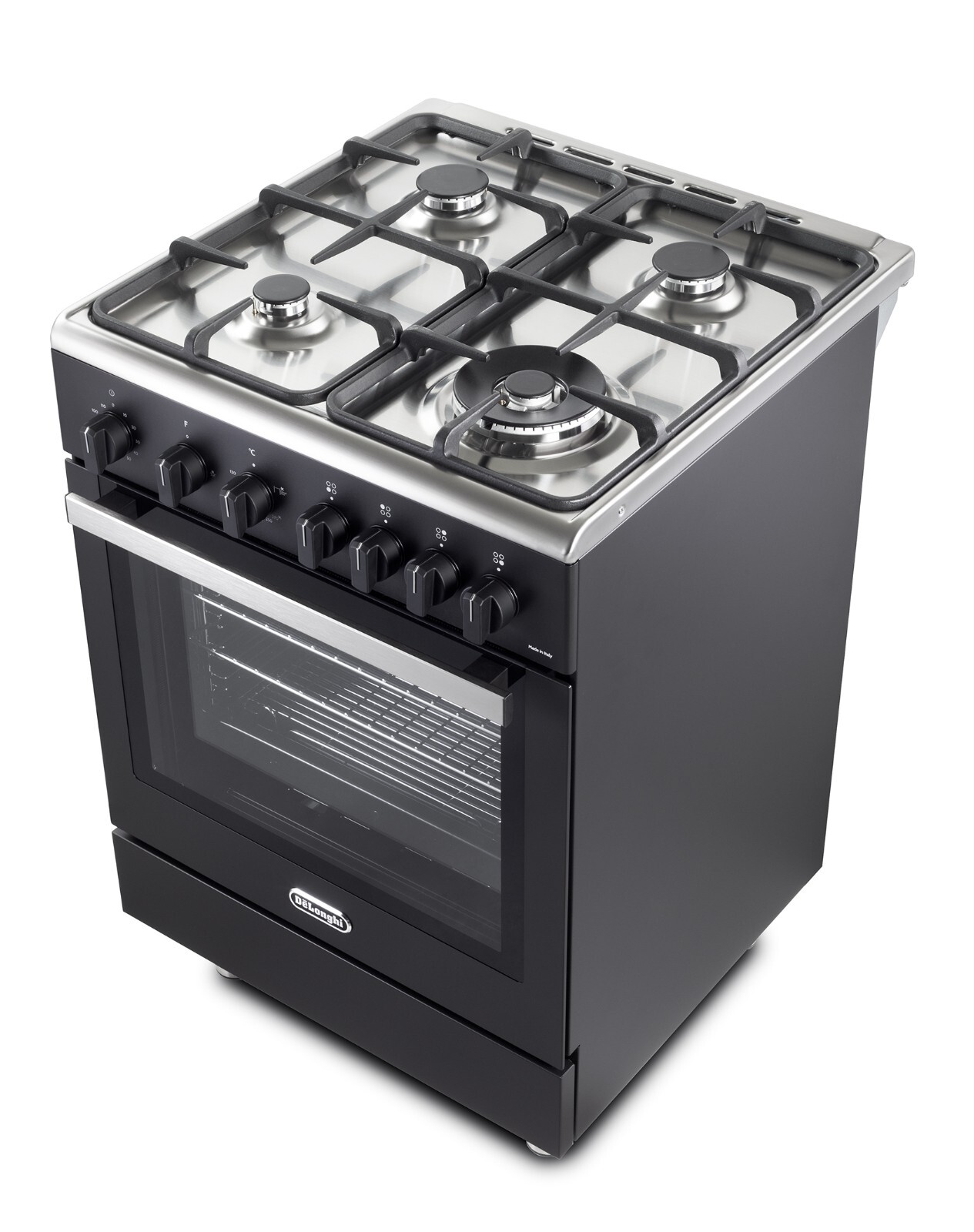 DeLonghi DSC 626 G-1 BL 60cm Modern Single Cavity Gas Range-Style ...