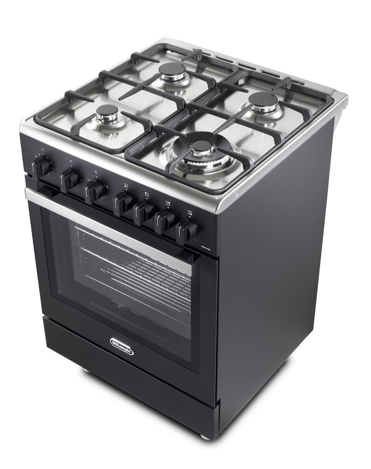 DeLonghi DSC 626 G-1 BL 60cm Modern Single Cavity Gas Range-Style ...