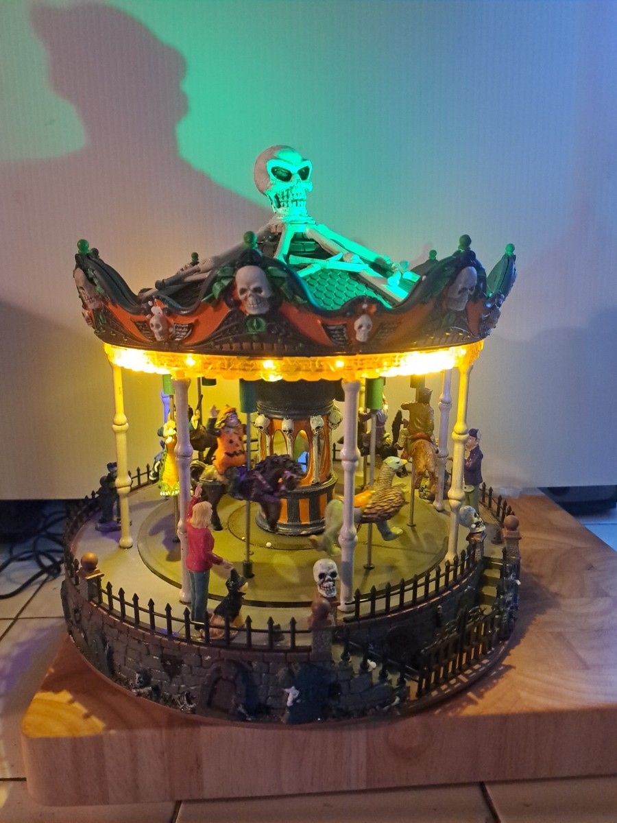 Halloween Decoration Scary-Go-Round Spooky Town Carnival Ride ...