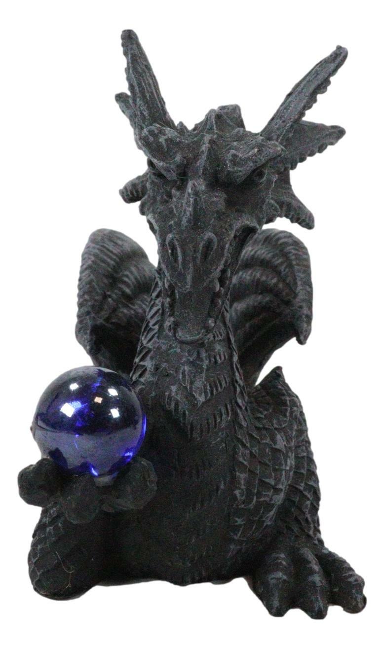 Longwei Dragon Holding Blue Orb Incense Burner Sculpture Figurine in ...