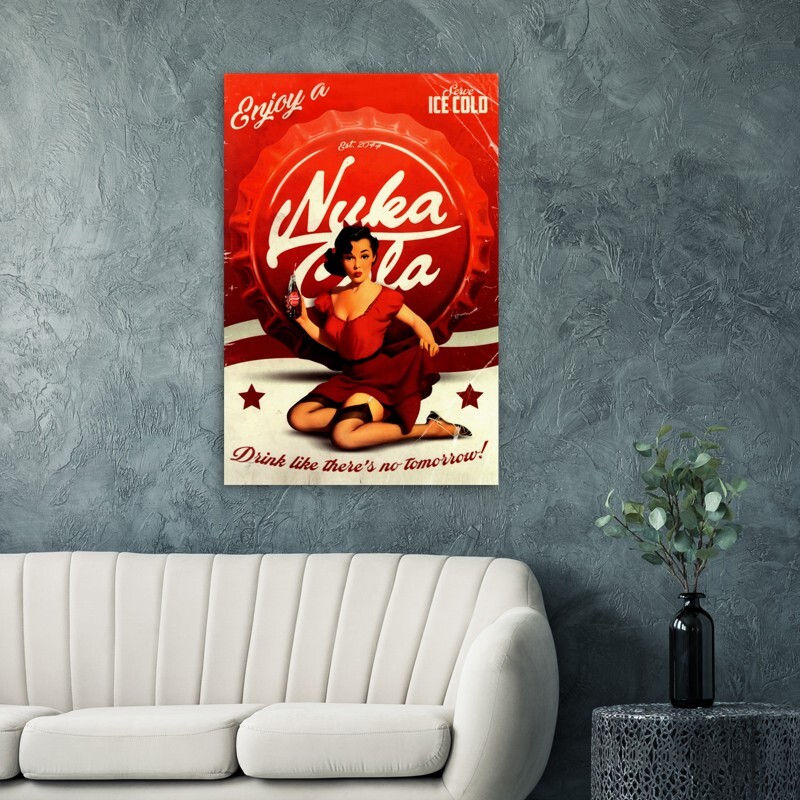 Poster Enjoy A Nuka Cola Pin Up Video Game Poster Gaming Fallout | eBay