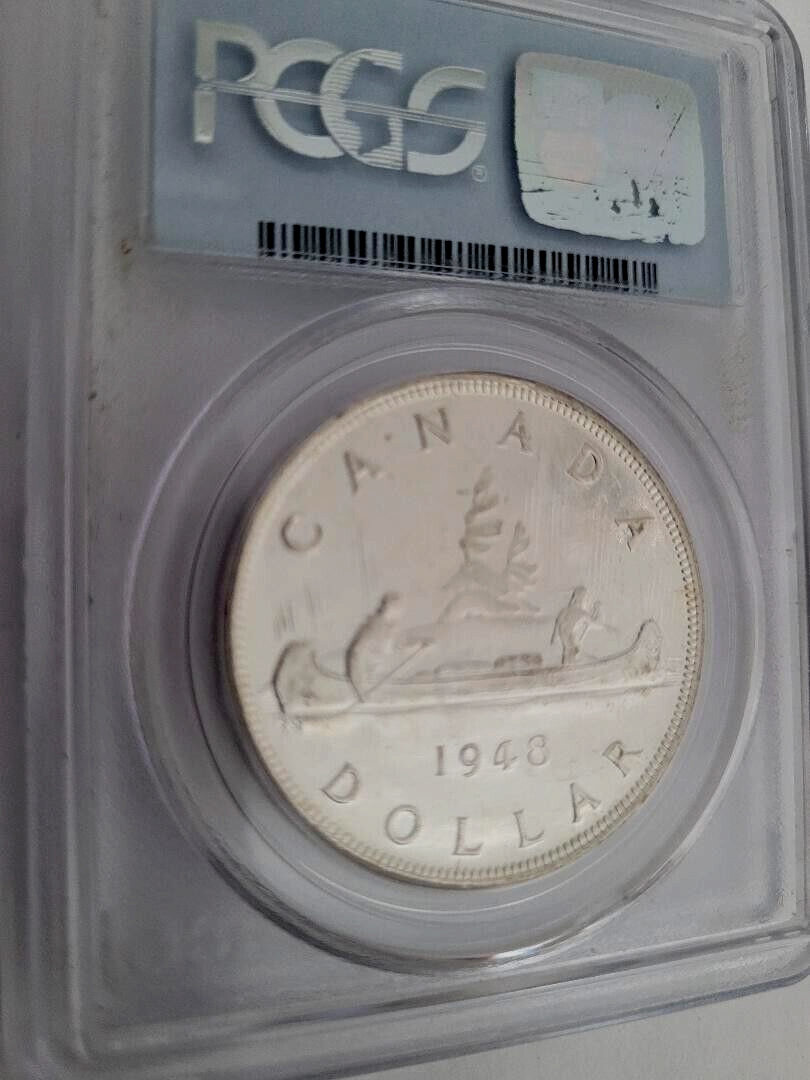 1948 Canada George VI Dollar $1 - Certified PCGS MS63 (BU UNC) - Rare ...