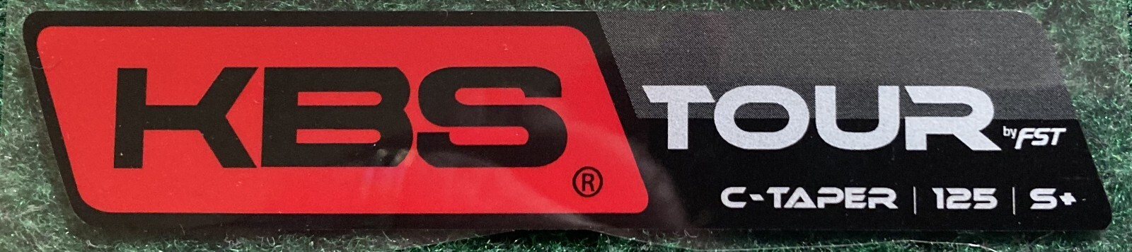 KBS TOUR C-TAPER 125 S+ IRON SHAFT LABEL | eBay