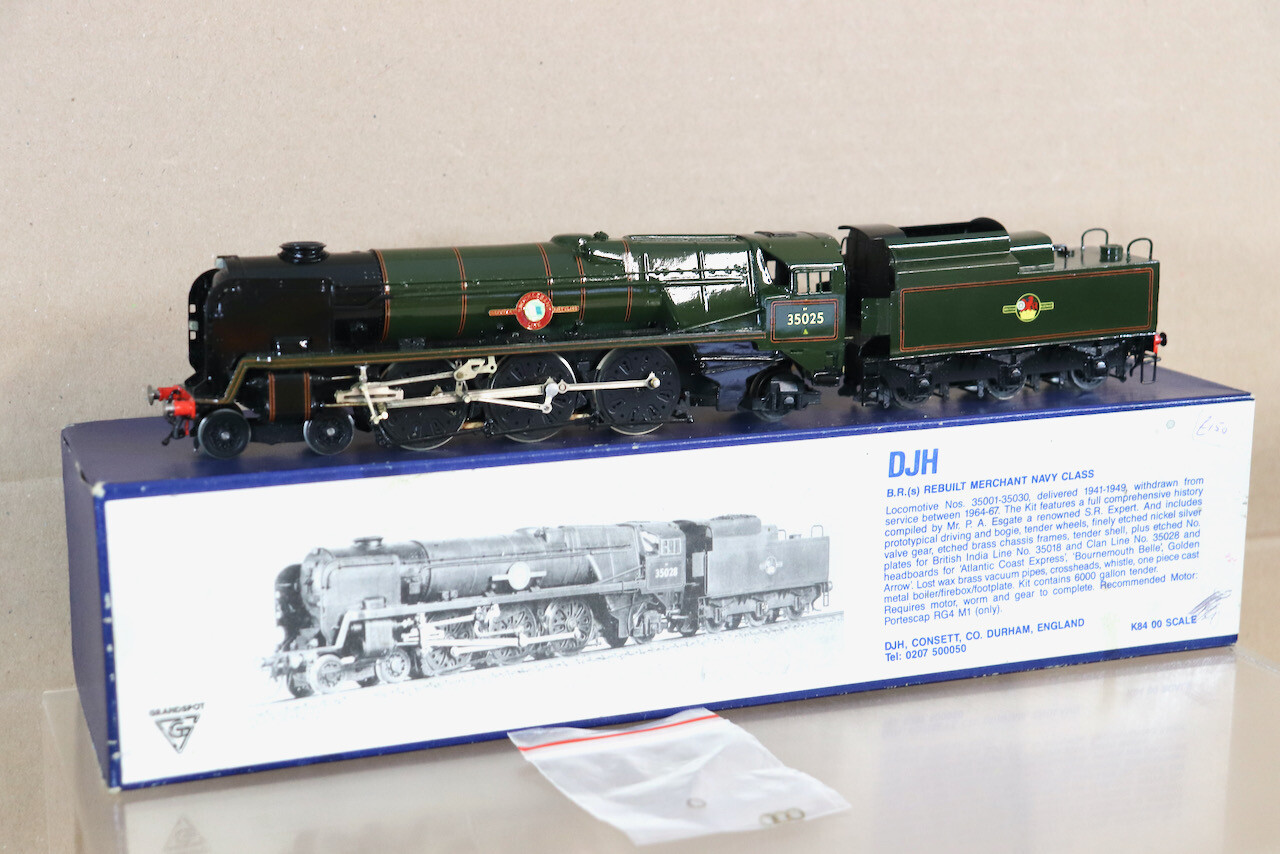 DJH K84 KIT BUILT BR 4-6-2 MERCHANT NAVY CLASS LOCO 35025 BROCKLEBANK ...