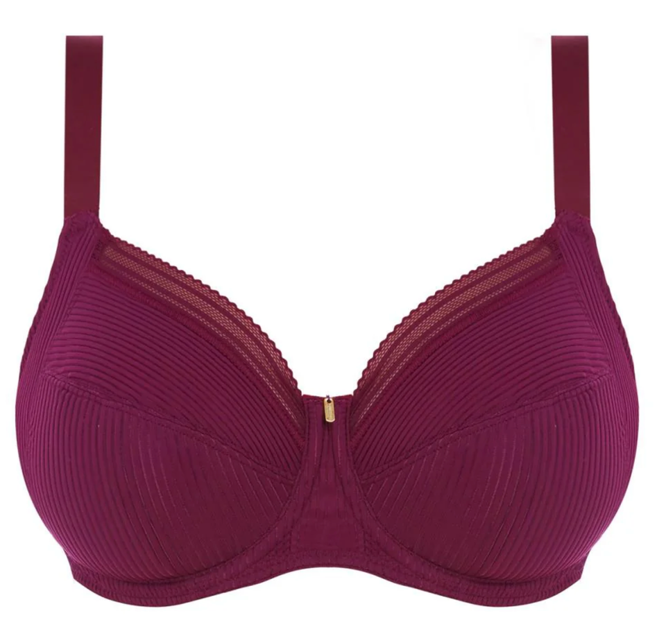 Fantasie 32DD Fusion Full Cup Side Support Bra NWOT Black Cherry 3091 ...