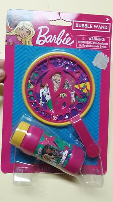 Barbie Bubble Wand + Bubbles 2 Fl Oz New Sealed Kids Character Toy ...
