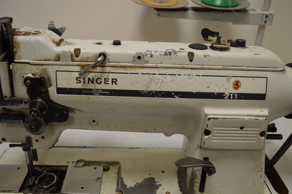 Singer 211 Needle Feed Walking Foot Sewing Machine Spares Or Repair ...