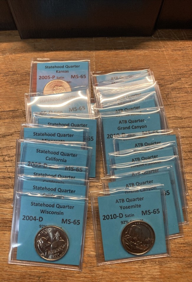 647+pc Modern Coin Collection. 25c, 50c, 1.00 Coins From Mint Sets. | eBay