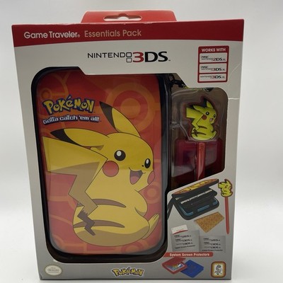 Pokemon Pikachu Nintendo 3DS Travel Carrying Case Sealed Essentials ...