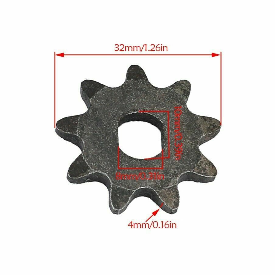 #35 Chain Front 75T 58T Rear Sprocket 35 Pitch for Mini Pocket Bike ...