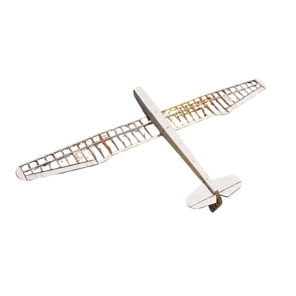 Glider RC Aircraft Model Airplane Balsa Wood Fixed Wing DIY KIT ...