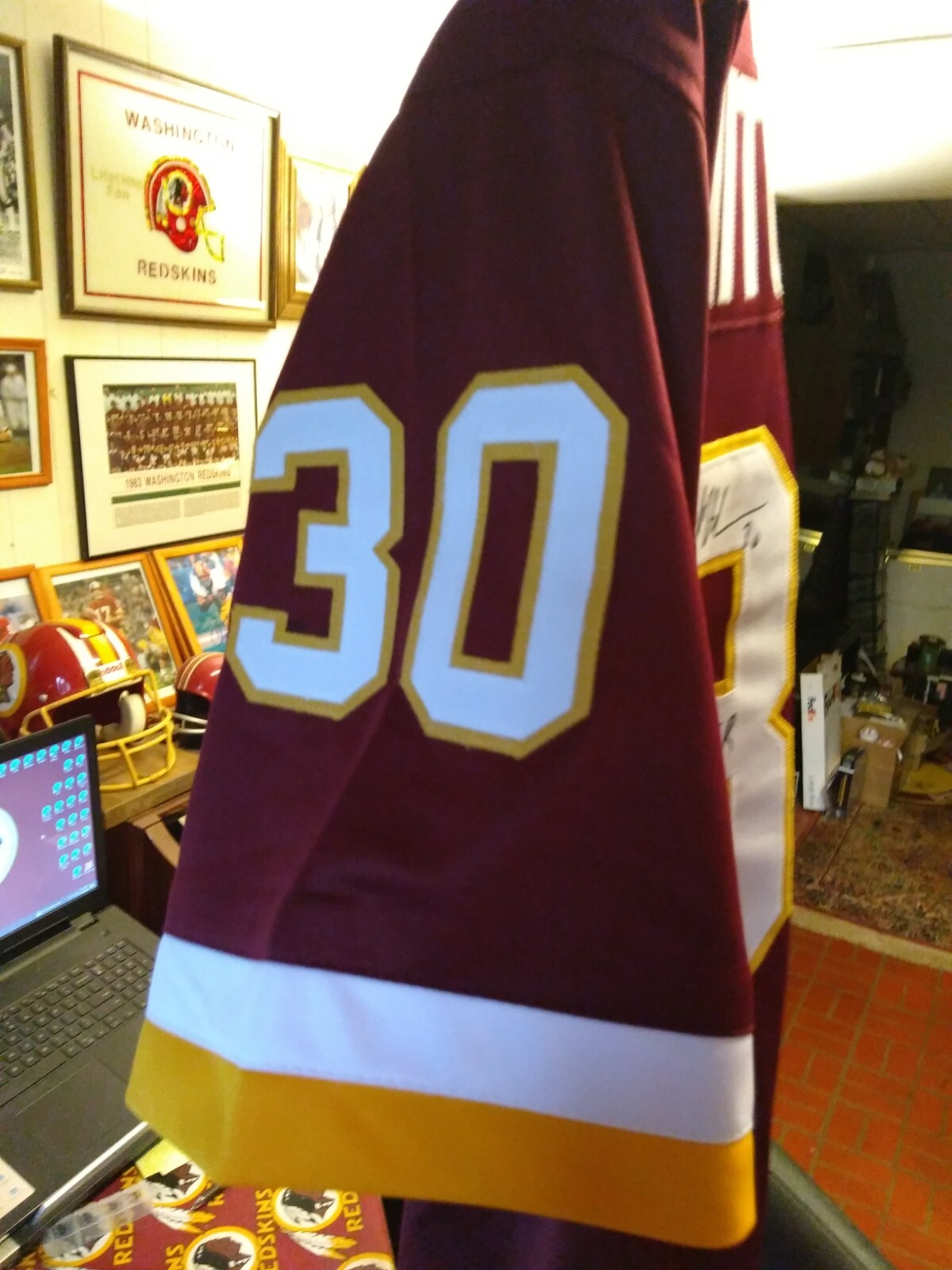 Washington Redskins SIGNED Brian Mitchell Embroidered Jersey 23,330 APY ...