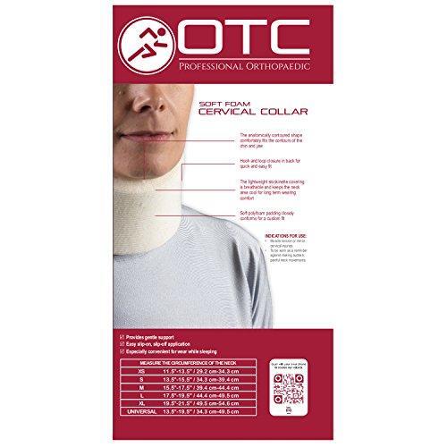 OTC Cervical Collar, Soft Foam, Neck Support Brace, Universal (Narrow 2 ...