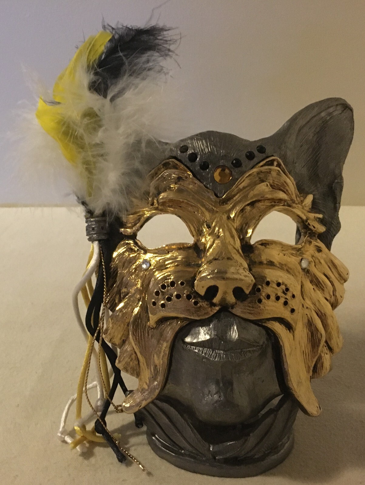 Michael Ricker Pewter Gallery Collection Mardi Gras Mask Rare | eBay