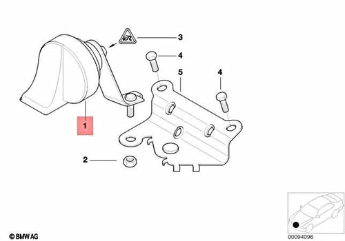 Genuine BMW E46 Cabrio Compact Coupe Sedan Low Pitch Horn OEM ...