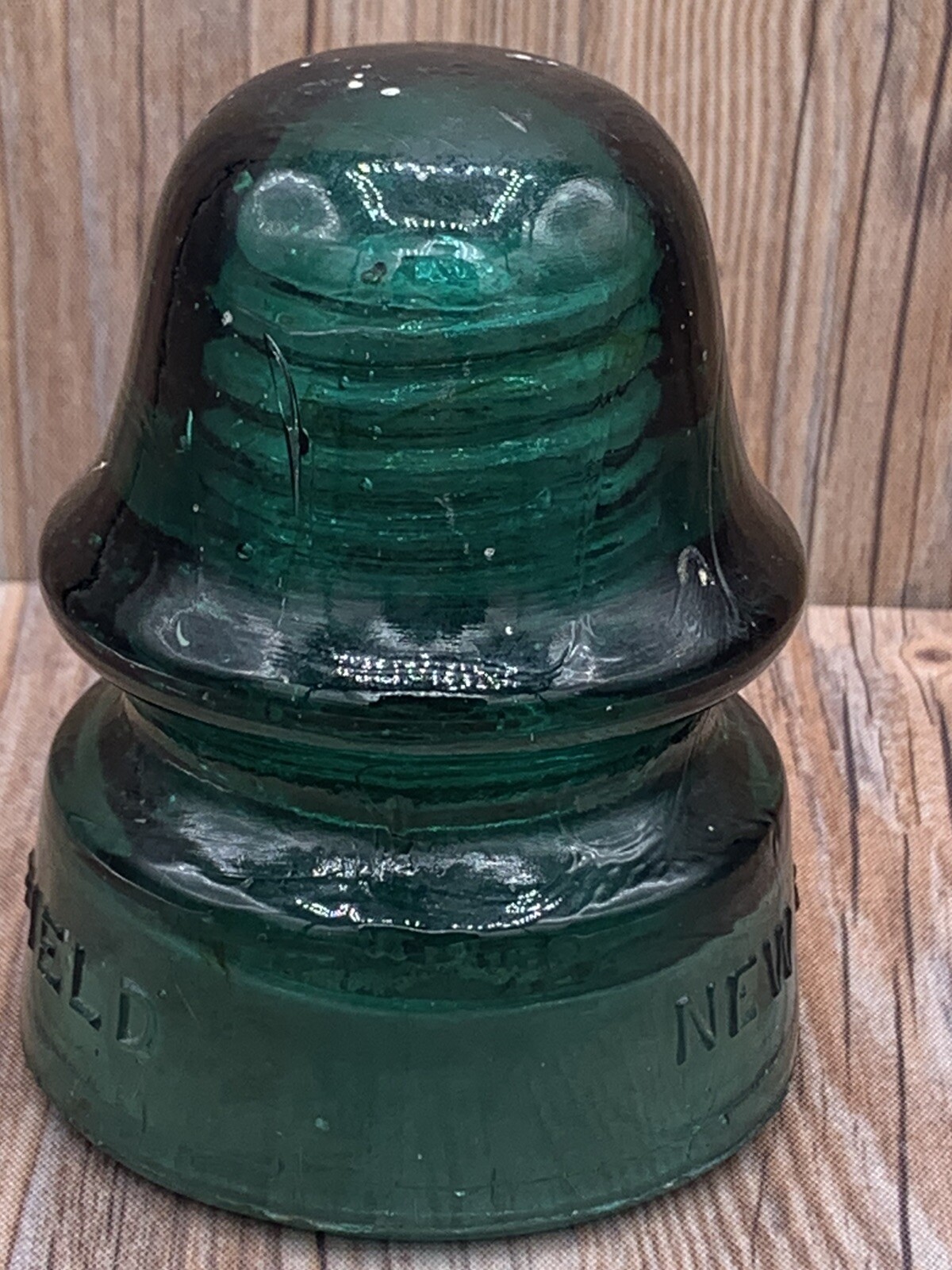 Vintage Brookfield Green Glass Electrical Insulator Glass Decor New ...