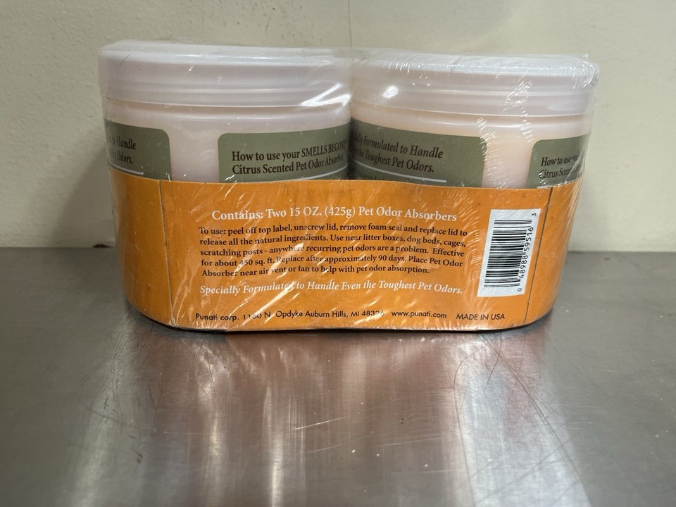 Free Shipping! SMELLS BEGONE Pet Odor Absorber Gel Citrus Scent 15oz 2 ...