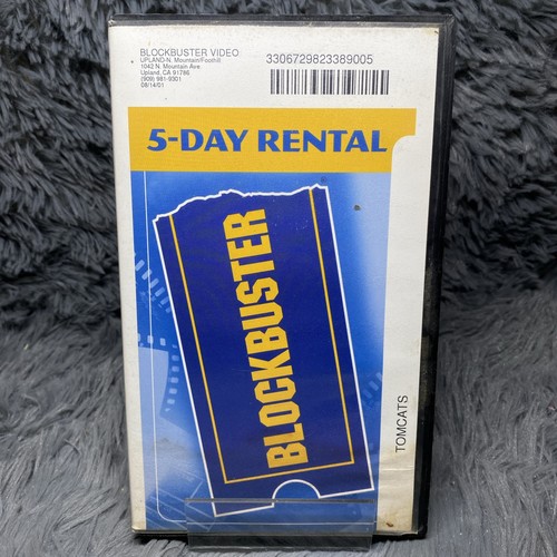 Blockbuster Video VHS Tape Clamshell Tomcats Comedy Movie Film Rental ...