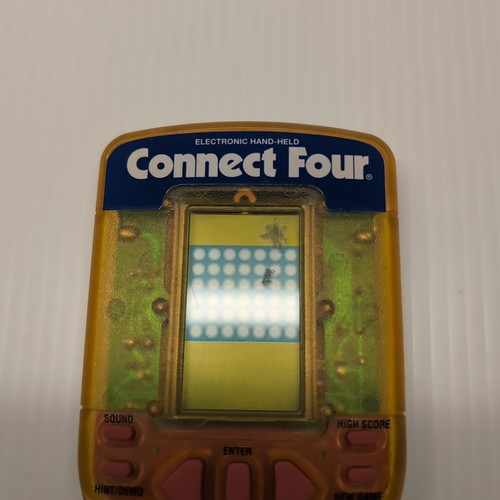 Vintage Milton Bradley Connect Four 4 Electronic Handheld Travel Game ...