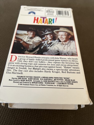 Hatari! VHS VCR Video Tape Movie John Wayne Used 97360662931 | eBay