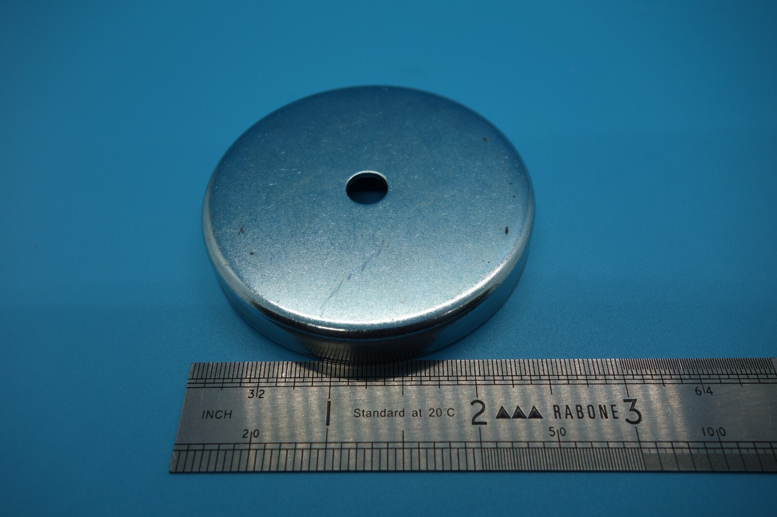 66mm Large Strong Round Pot Magnet Disc Disk Through Hole Mounting Bolt ...