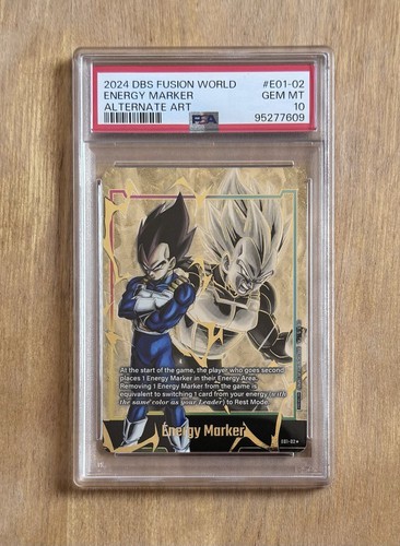 PSA 10 Vegeta E01-02 Energy Marker Dragon Ball Super Fusion World Japanese | eBay