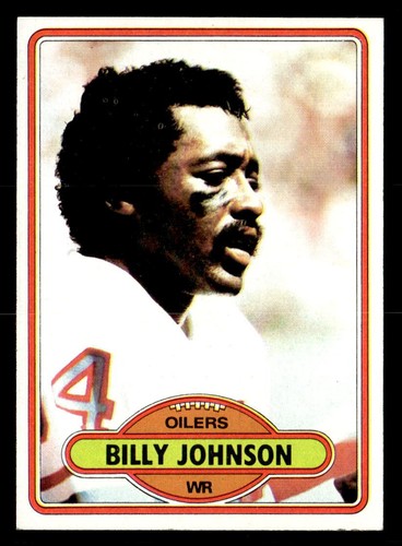 Billy Johnson 1980 Topps Card #58 Houston Oilers | eBay