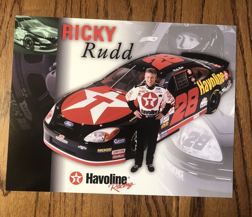 Ricky Rudd #28 Ford Taurus Texaco/Havoline Racing Fan Club Hero Card ...