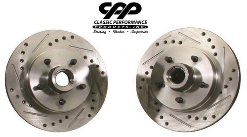 CPP GM 5 on 4.75 Chevy Chevrolet Chevelle Drilled Slotted Rotors ...