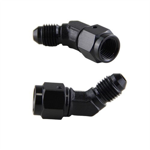 2PCS AN4 Female to 4AN Male 45 Degree Flare Swivel Hose Fitting Adapter ...