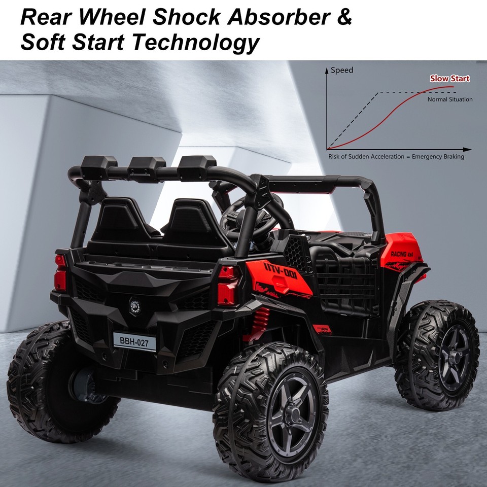 ZEOPHOL Kid Electric Ride On Truck 4WD/2WD UTV 24V Power Wheel Remote ...