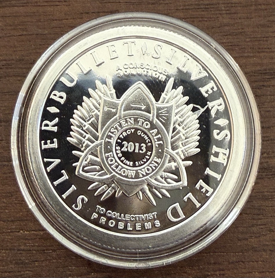1 214 1 OZ 99.9% Silver Shield Proof Medallion | eBay