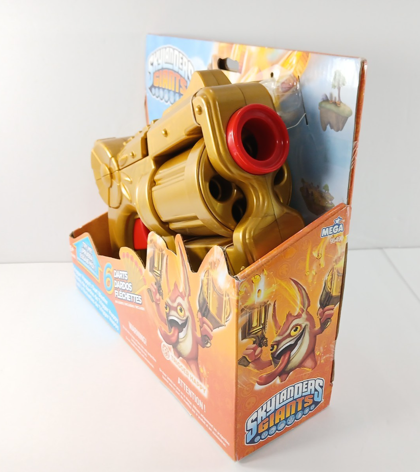 2013 Skylanders Giants TRIGGER HAPPY'S DART BLASTER Kids Toy Dart Gun ...