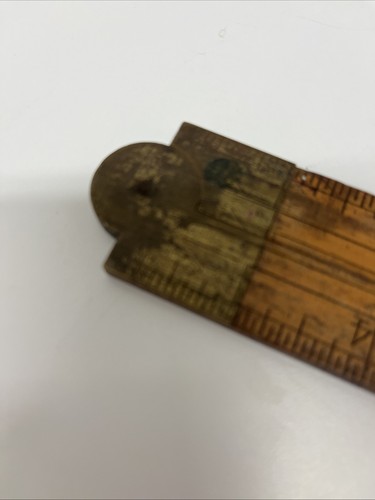 Staley No. 18 Split Wooden Ruler w/Bronze Tool Warranted Boxwood | eBay