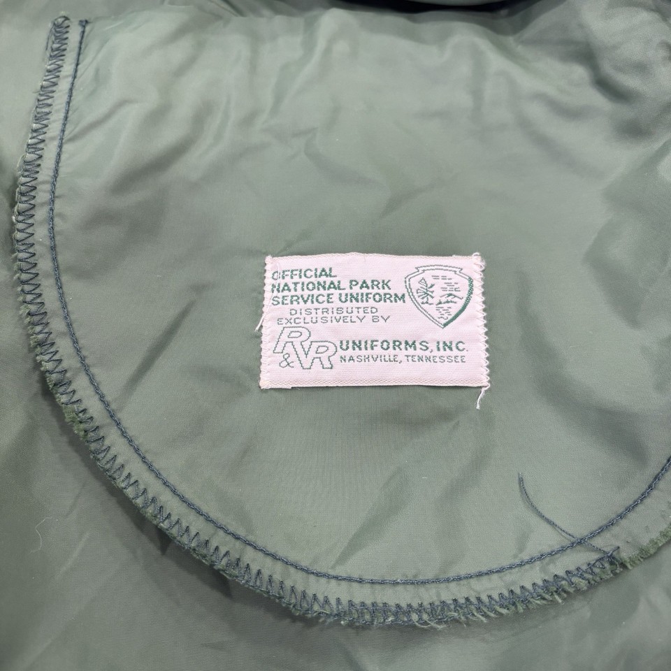 National Park Service Jacket Mens Size Large Vintage Green Uniform ...