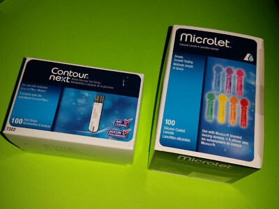 100 Ascensia Contour Next TEST STRIPS Expire Date: 01/2027 &100 ...