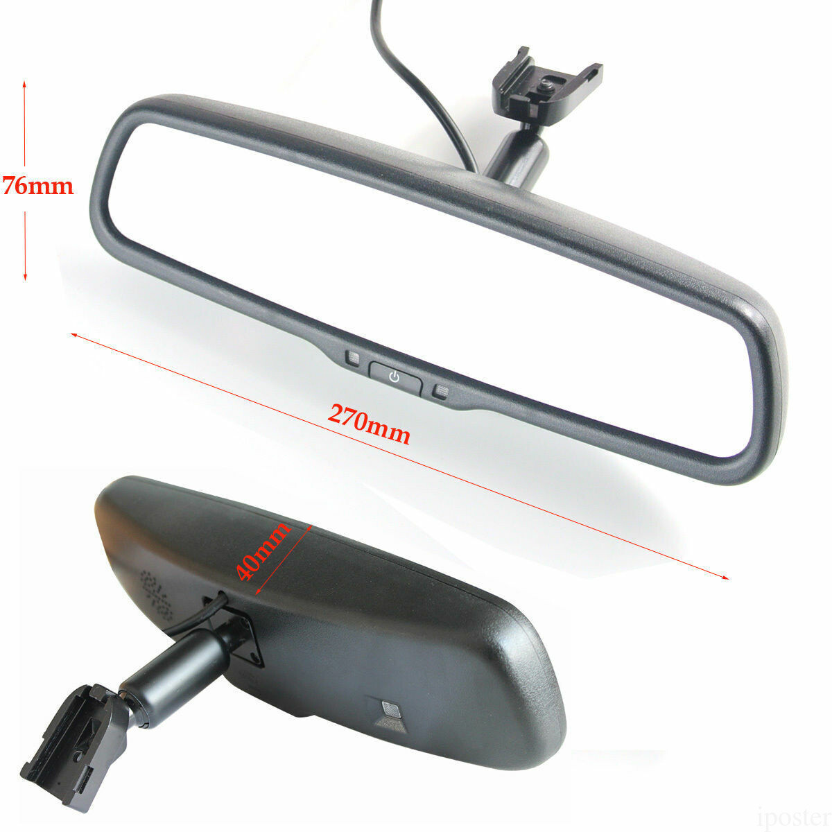 4.3" Car Rear View Mirror Monitor No1 Bracket Backup Camera For Toyota ...